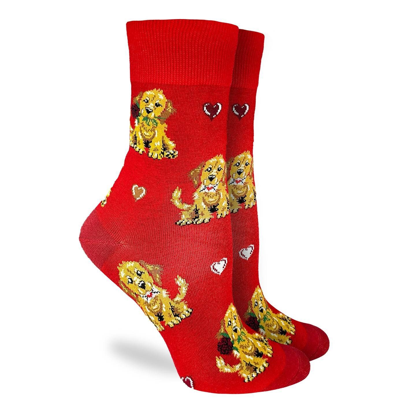 Bas pour femme L’amour des chiots – Good Luck Sock – La Galerie Coccinelle